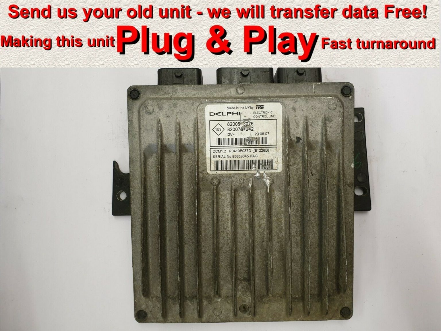 Renault 1.5 DCI ECU Delphi 8200513076 | 8200767242 | DCM1.2 | Plug+Play ...