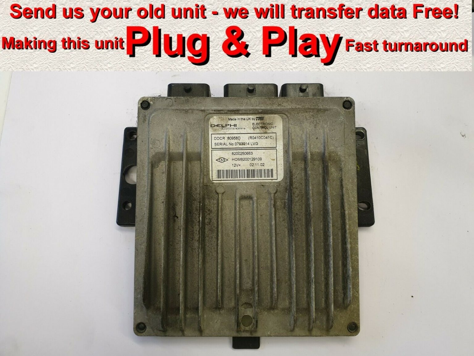 Renault Clio 1.5 DCI ECU Delphi 8200250663 | 8200129109 DDCR | Plug ...